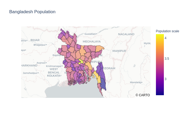 Choropleth Map Of Bangladesh Choropleth Map Of Bangladesh